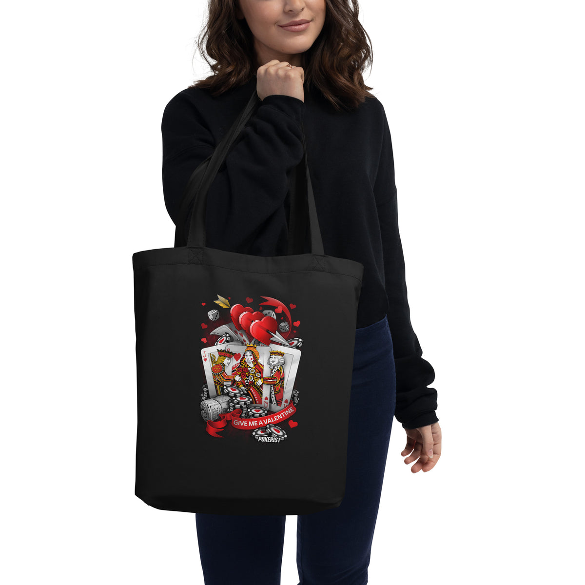 Poker Tote Bag with Give Me A Valentine Design – Pokerist & Blackjackist