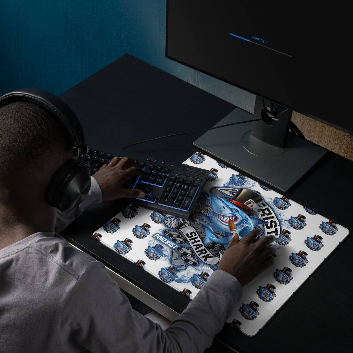 Poker Gaming Mouse Pad with Pokerist Shark Design – Pokerist & Blackjackist