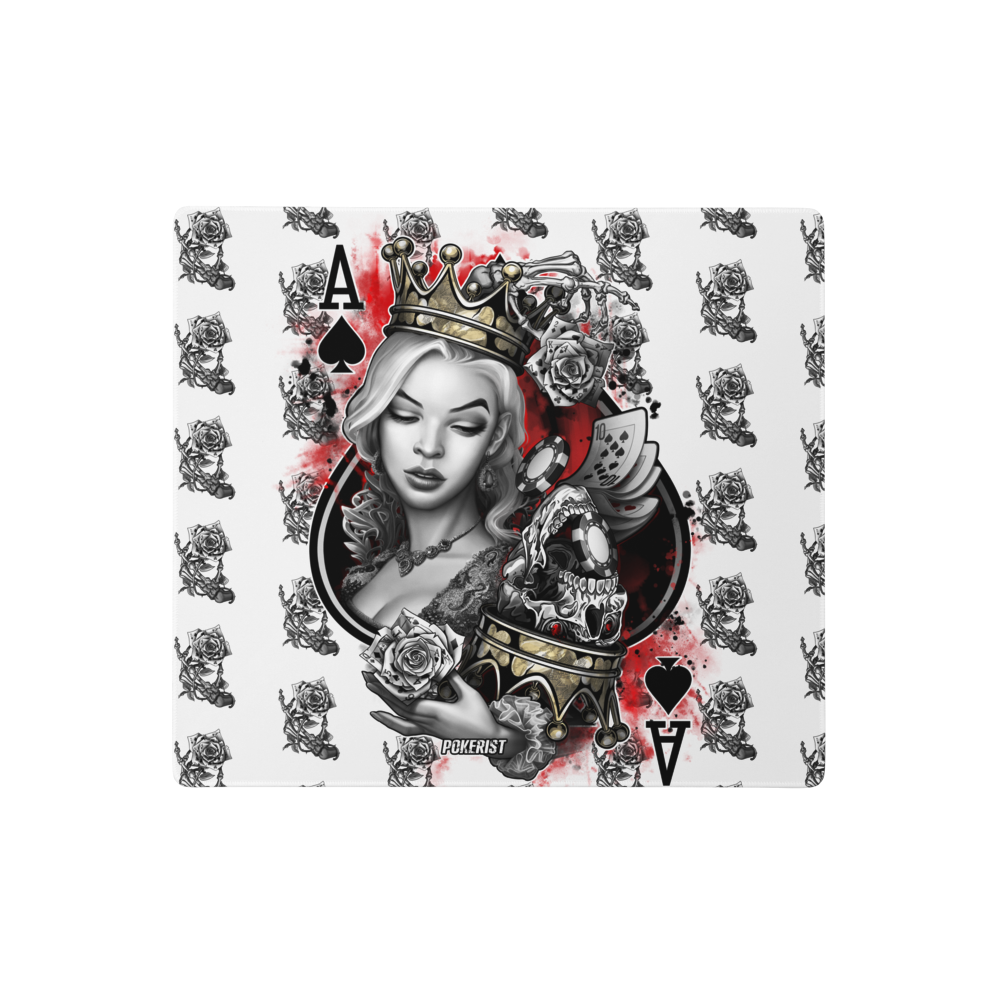 Poker Gaming Mouse Pad with Ace Queen Design – Pokerist & Blackjackist