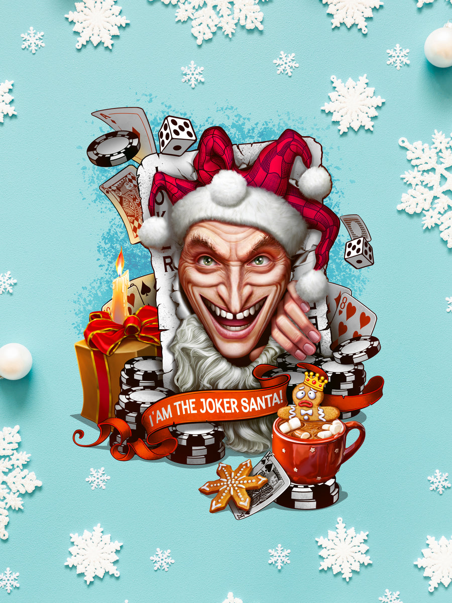 Pokerist Background Digital Wallpaper with I Am Joker Santa Design ...